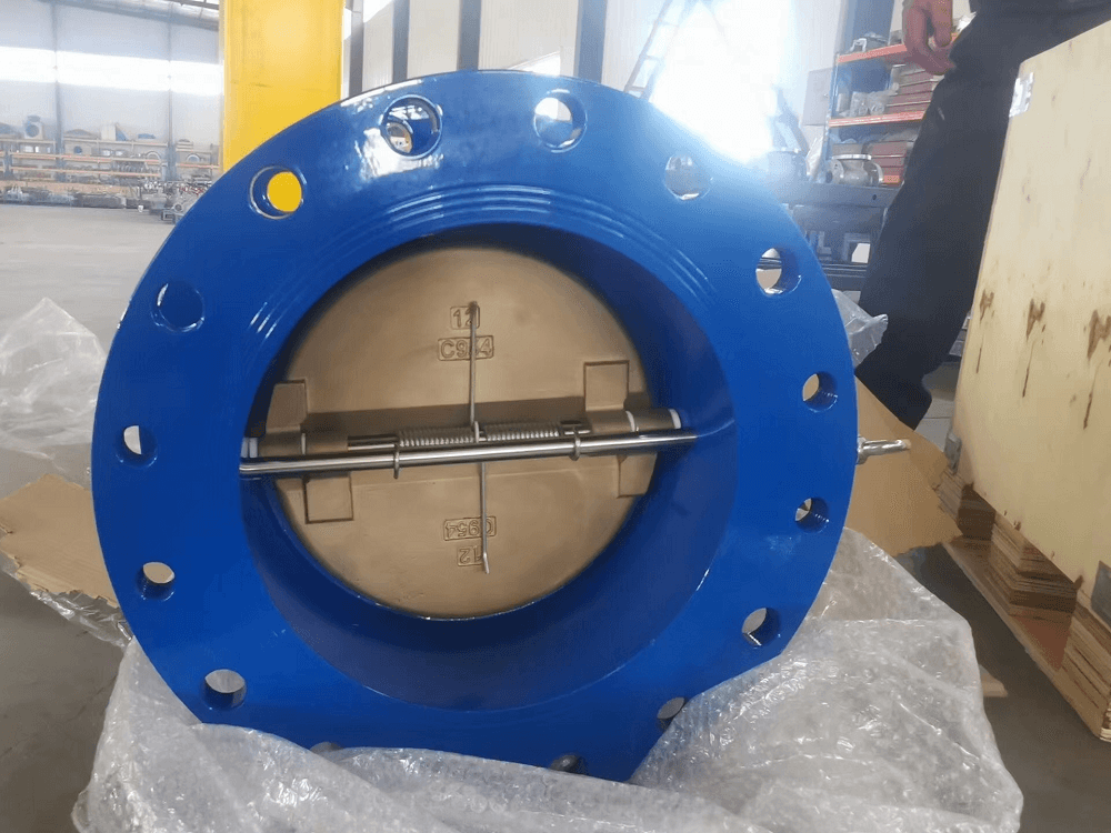 JIS standard 16K 300 Flanged Duo Check Valve 12 Inch - Buy JIS standard ...